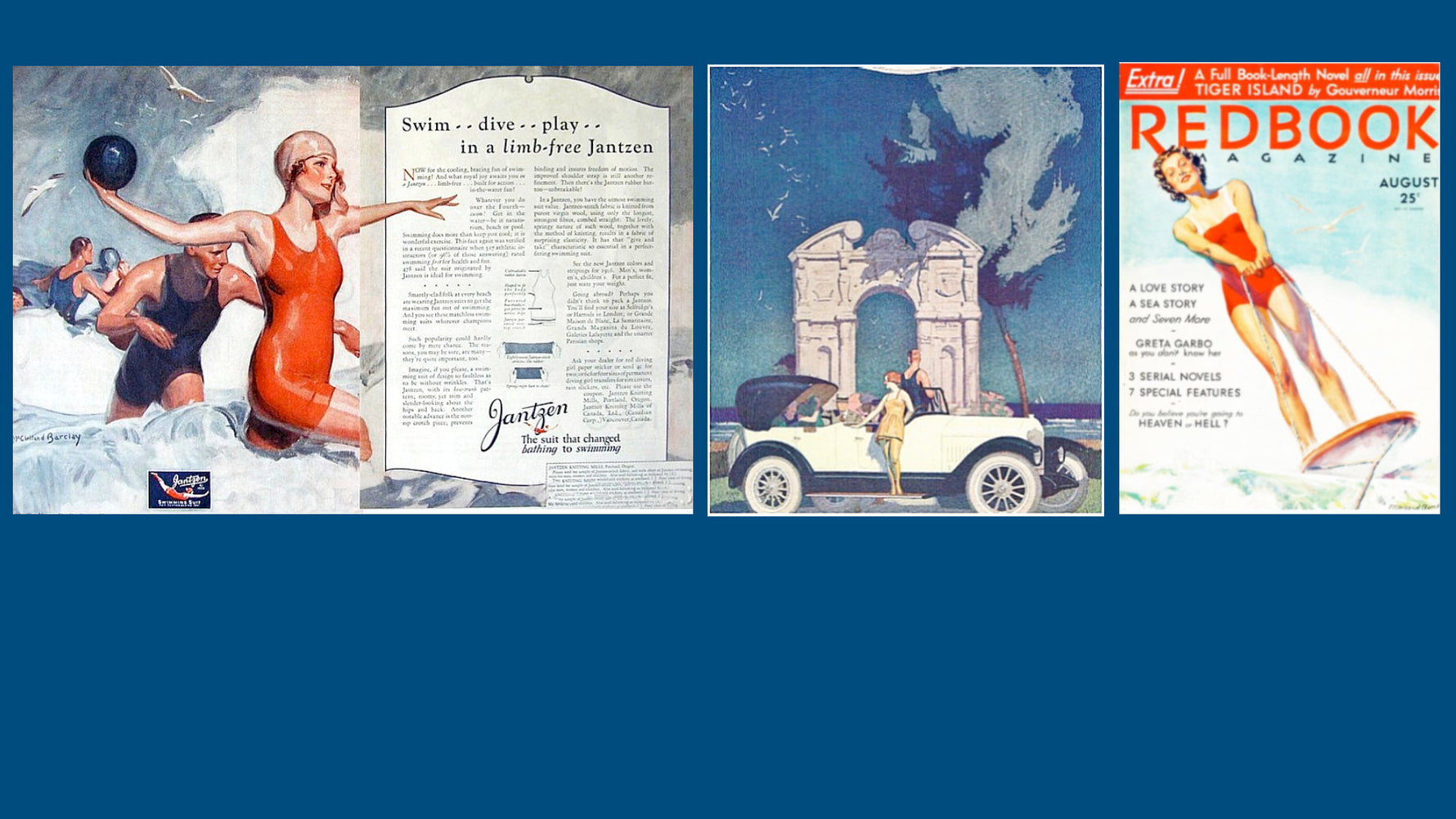 McClelland Barclay decor, jewellery and book about the Art Deco artist